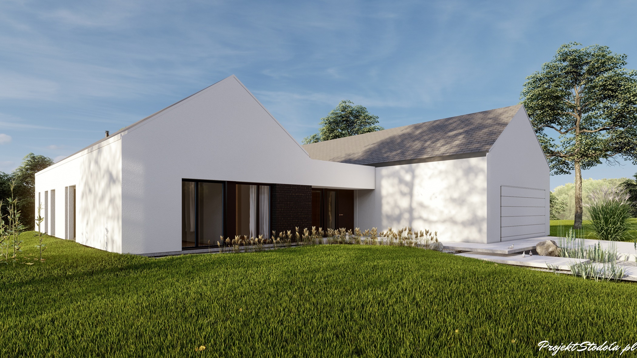 Projekt Stodoła Podwójna [219,61 m²] | Projekt Stodoła